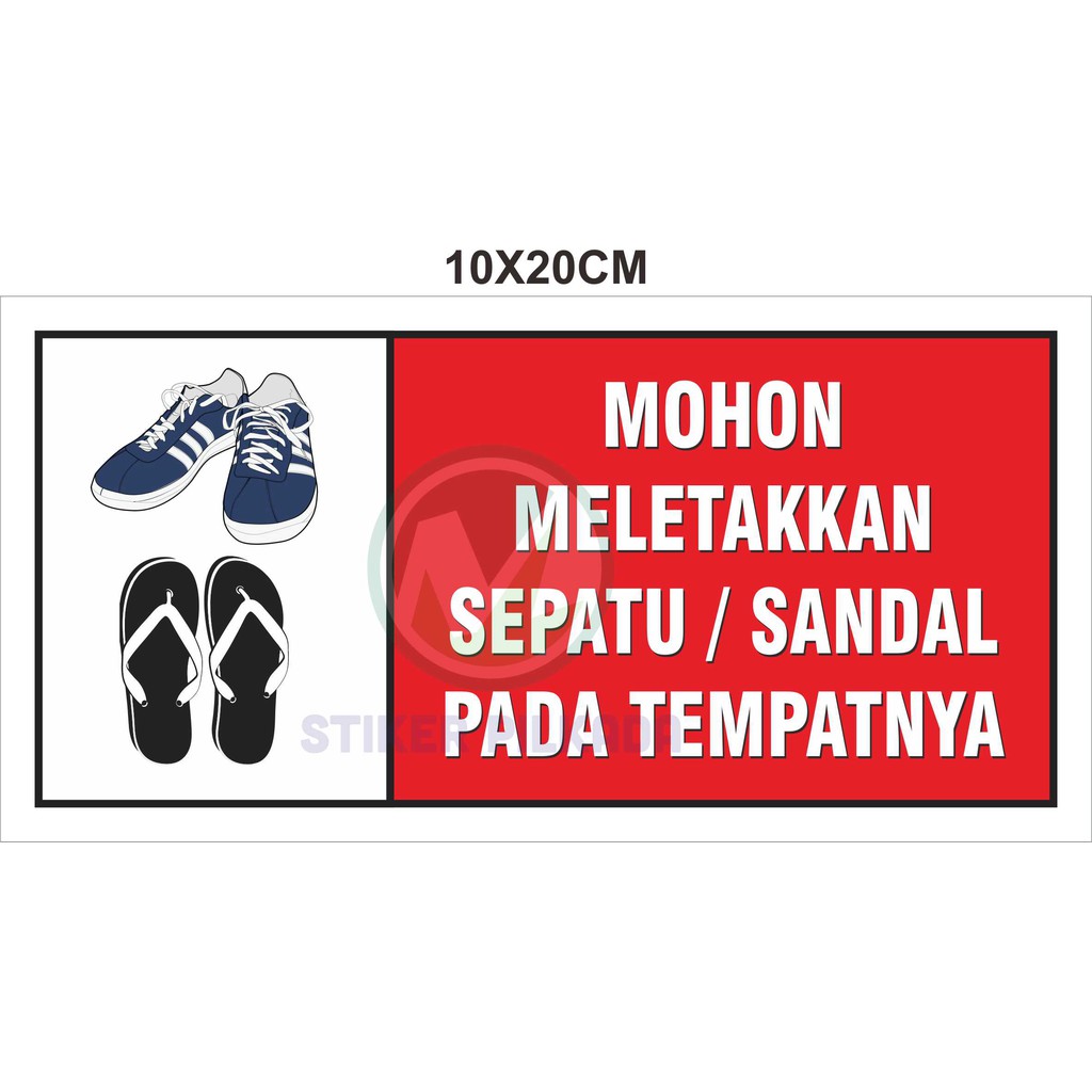 Jual STIKER VINYL MELETAKKAN SANDAL DISINI | Shopee Indonesia