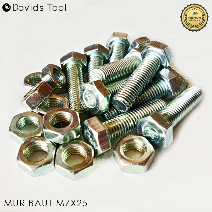 Jual Mur Baut Kepala Hexagon M7 25 30 40 | Shopee Indonesia
