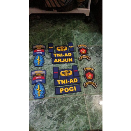 Jual Patch rubber tim liput puslatpur custom nama pangkat badge ...