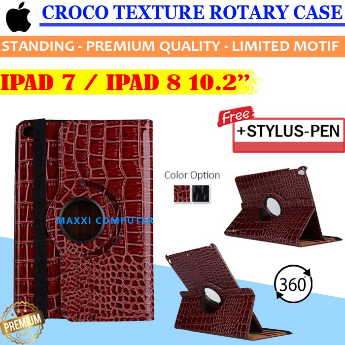 Jual iPad Generasi 7 8 7th 8th Gen Rotary Smart Autolock Case Casing ...