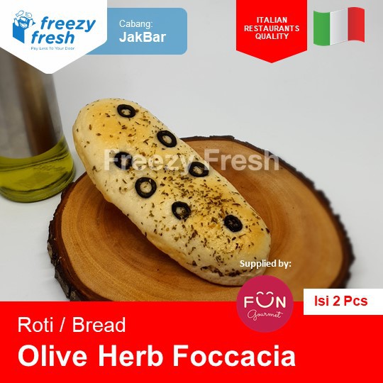 Jual Roti OLIVE HERB FOCCACIA, Italian inspired bread by Fun Gourmet ...