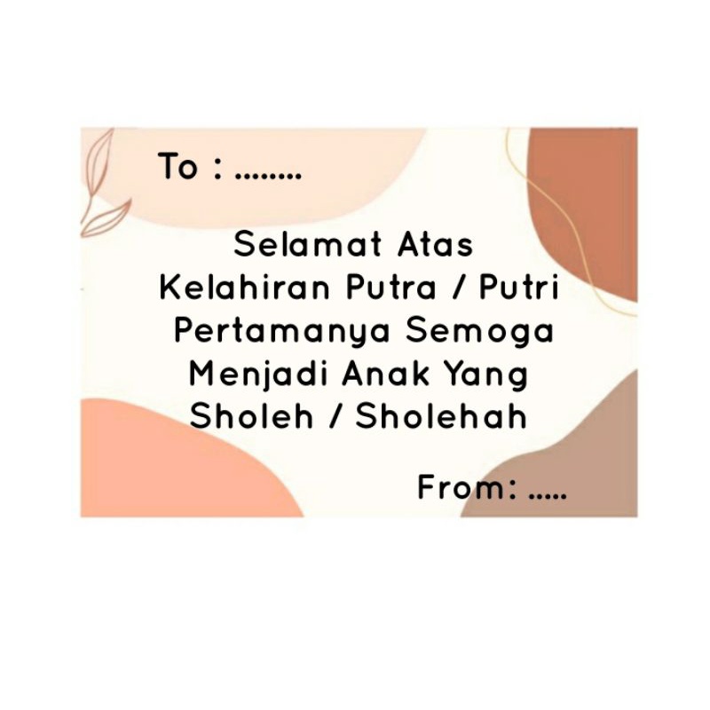Jual Kartu Ucapan + REQUEST KATA KATA Brief Card 12x10cm | Request ...