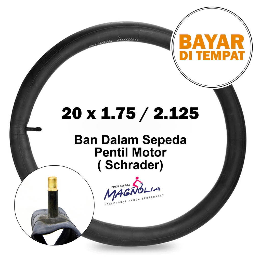 Jual Ban Dalam Sepeda 20 x 1.75 - 2.125 Swallow Pentil Motor Schrader | Shopee Indonesia
