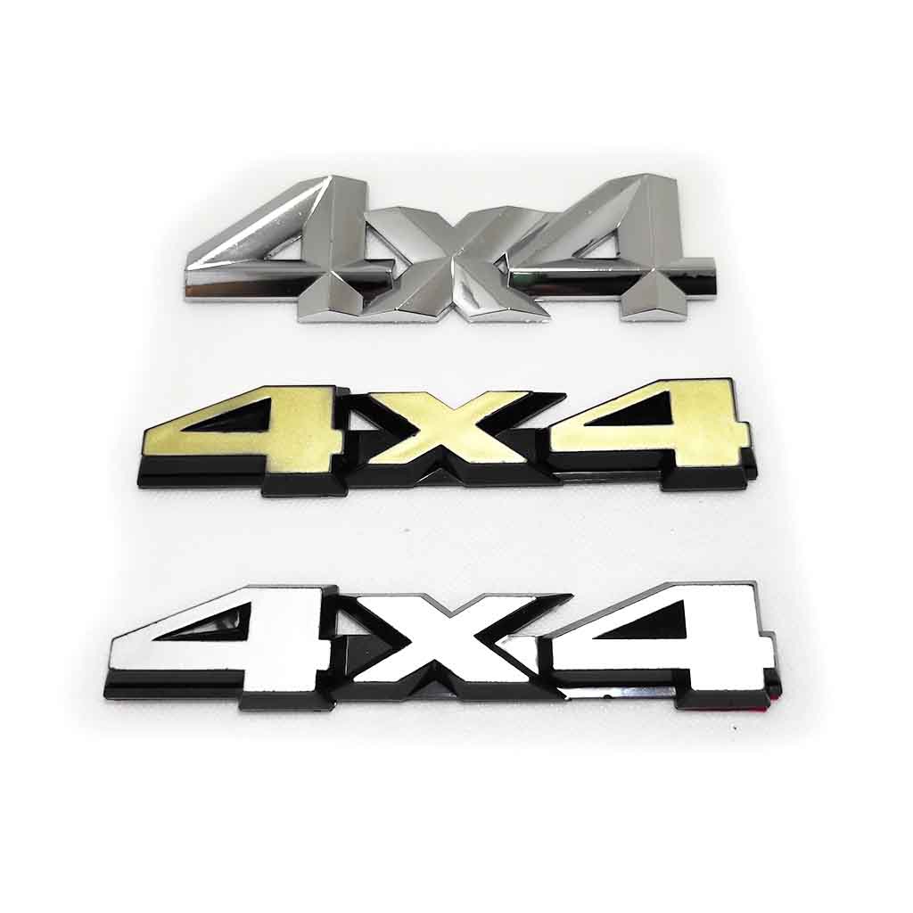 Jual Emblem Mobil Tulisan 4x4 Bahan Plastik Sistem Tempel Car Logo ...