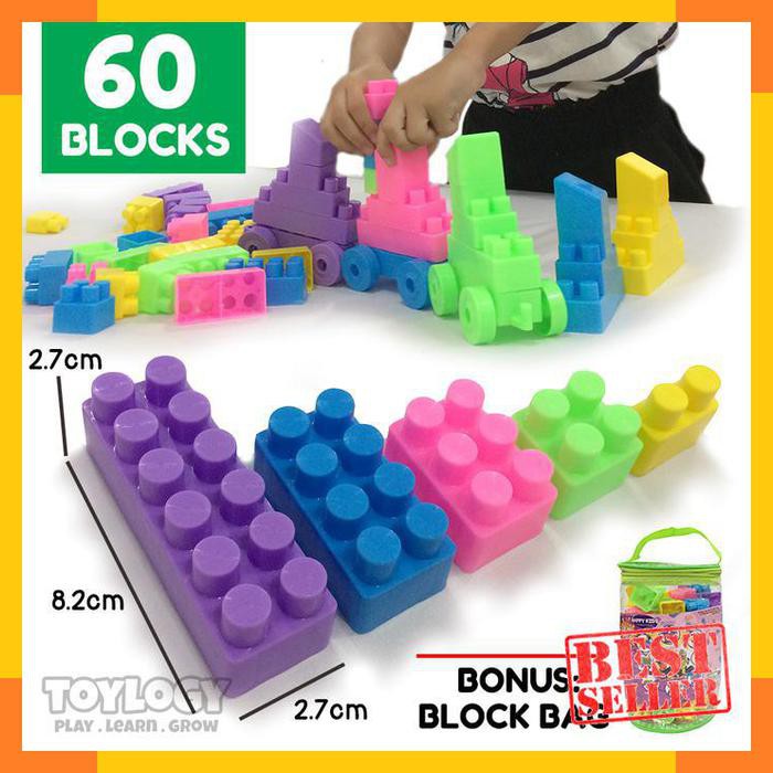 Jual Mainan Edukasi Blok Susun - Building Blocks 60 pcs (Lego ...