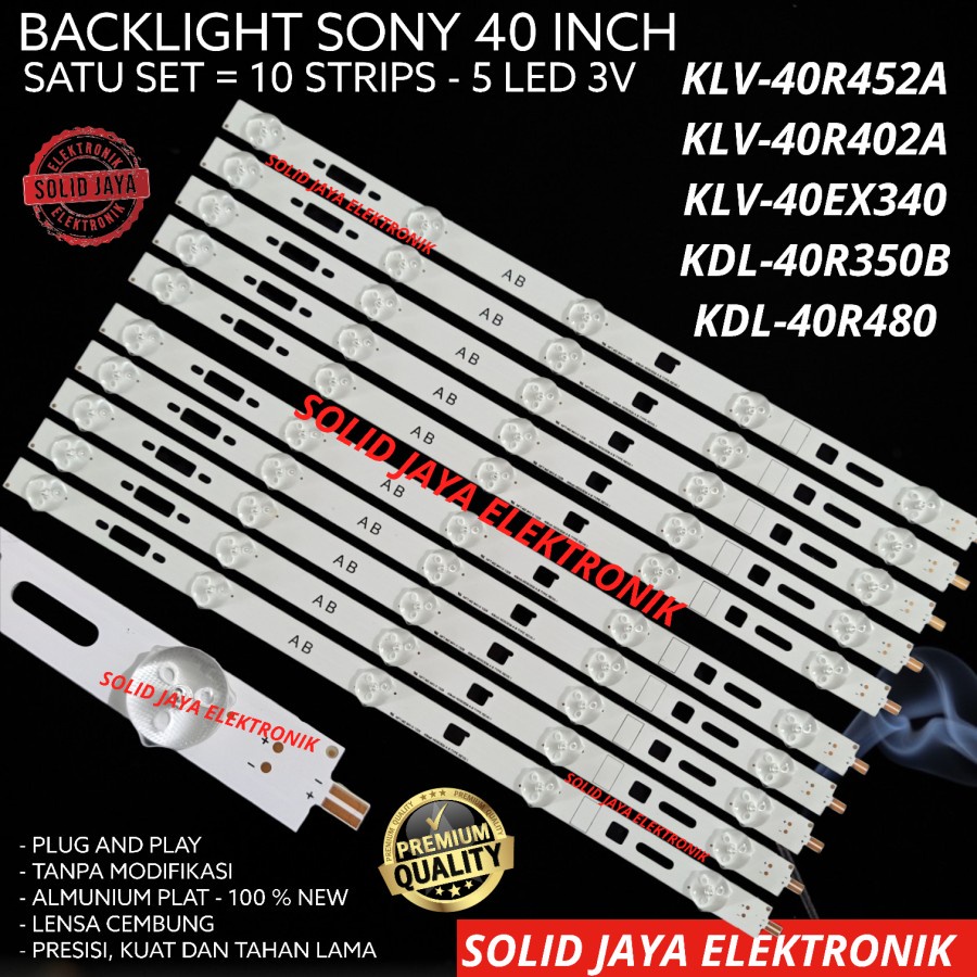 Jual BACKLIGHT TV LED SONY 40 INC KLV-40R452A KLV-40R452 A KLV-40R402A KLV-40R402 A KLV-40EX340 ...