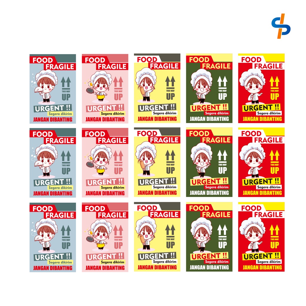 Jual Sticker FRAGILE "Food Fragile" cuttingsticker/stickercustom-jaya ...