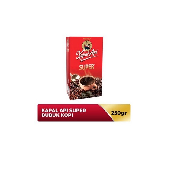 Jual KAPAL API Super Bubuk Kopi 250 gr | Shopee Indonesia