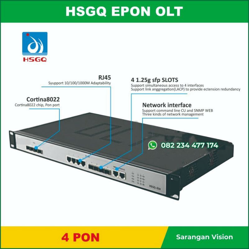 Jual OLT EPON E04 HSGQ 4PORT | Shopee Indonesia