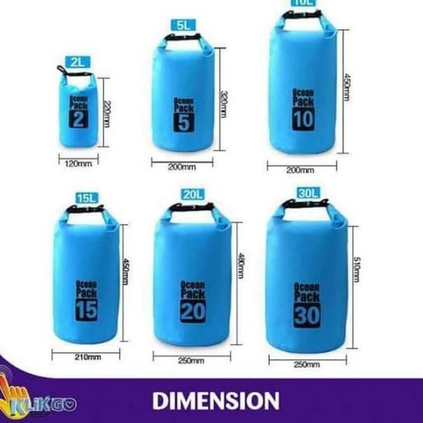 Jual Buruan Beli PYJEQ Drybag / dry bag 2 L - waterproof bag 2 L merk ocean pack 70 Model ...