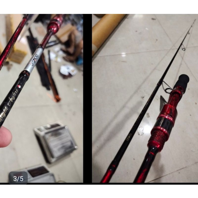 Jual joran daido emperor extreme micro jig 662 198 solid carbon jigging type spinning pe 02 06 ...