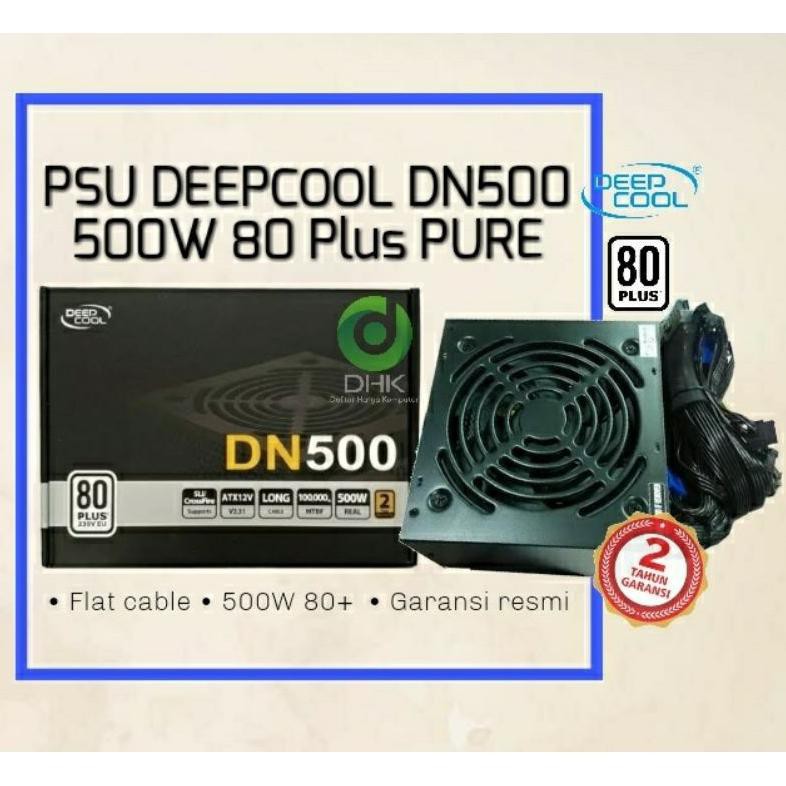 Jual Psu Deepcool Dn500 500W 80+ Flat Cable Terbaru | Shopee Indonesia