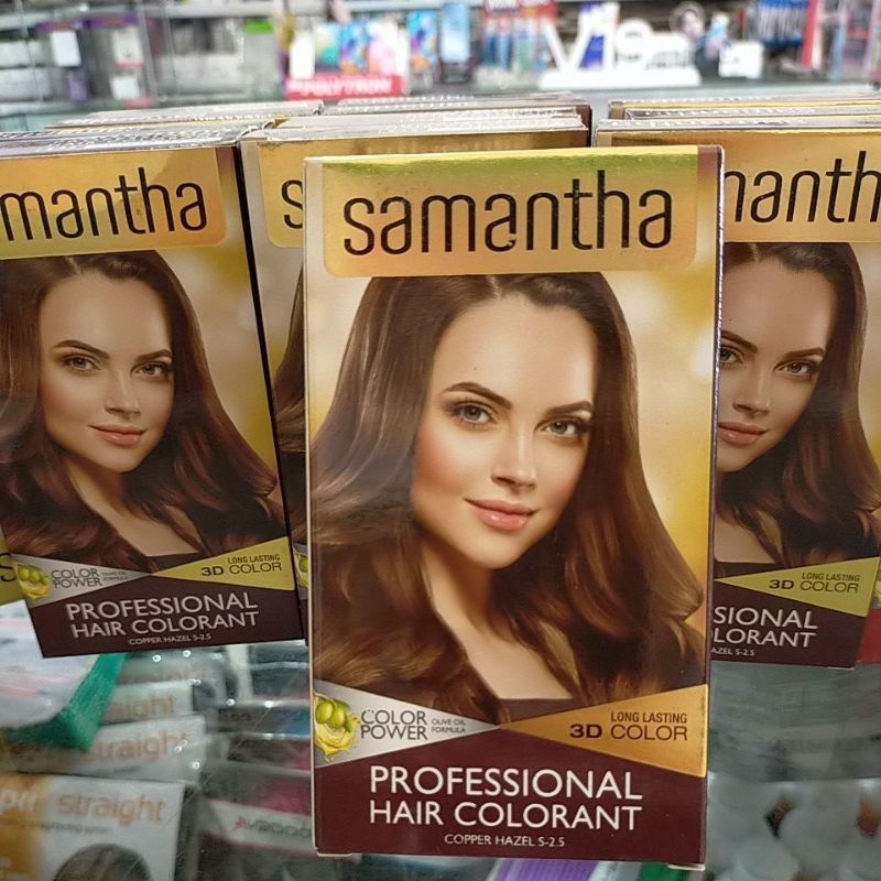 Jual SAMANTHA HAIR COLOR 3D S.25 COPPER HAZEL | Shopee Indonesia