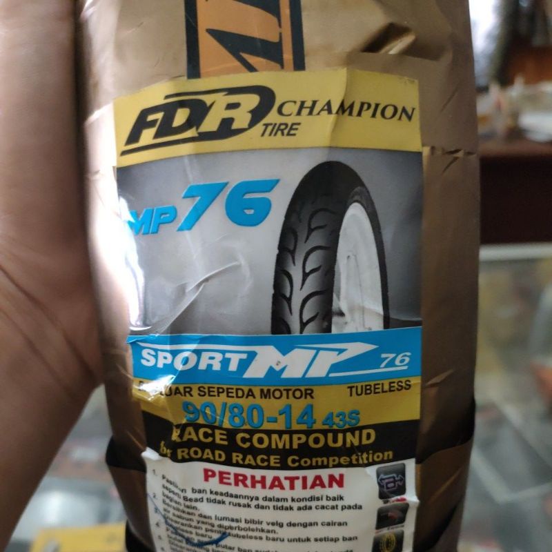 Jual ban racing FDR mp76-14 soft compound 90/80-14 matic | Shopee Indonesia