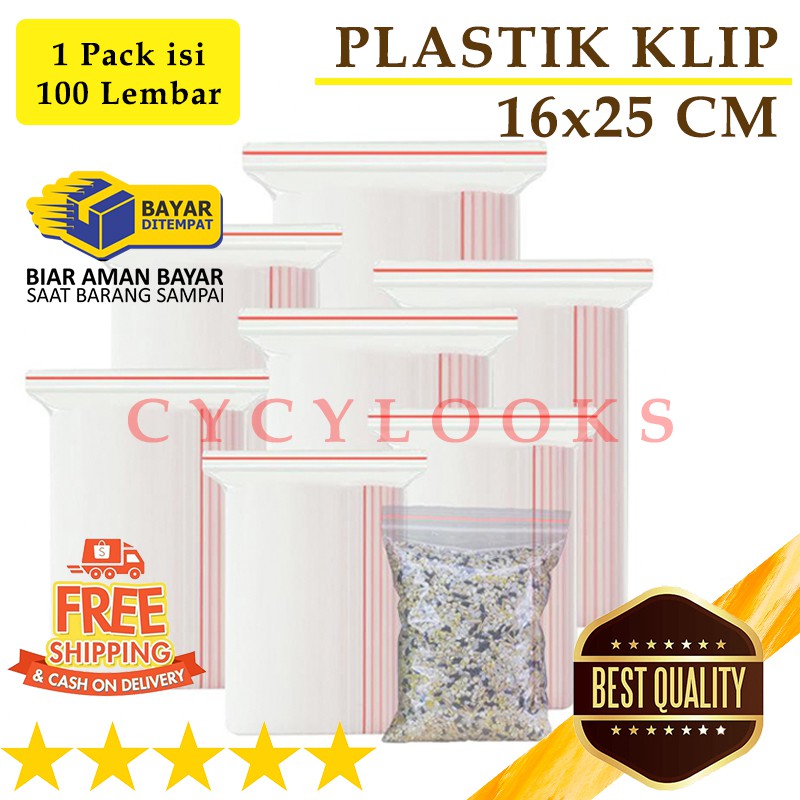 Jual PLASTIK ZIP LOCK 16 X 25 PLASTIK KLIP ZIPLOCK 16X25 CLIP KEMASAN ...