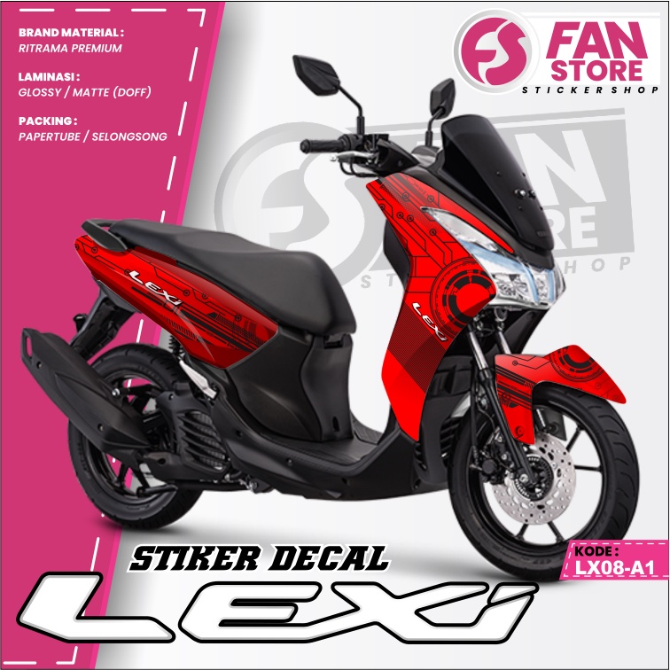 Jual Decal YAMAHA LEXI NEW Fullbody - STICKER DECAL LEXI - LX | Shopee ...