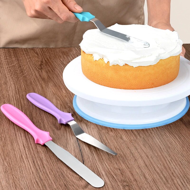 Jual Spatula buttercream 3in1/ Spatula poles penghalus buttercream ...