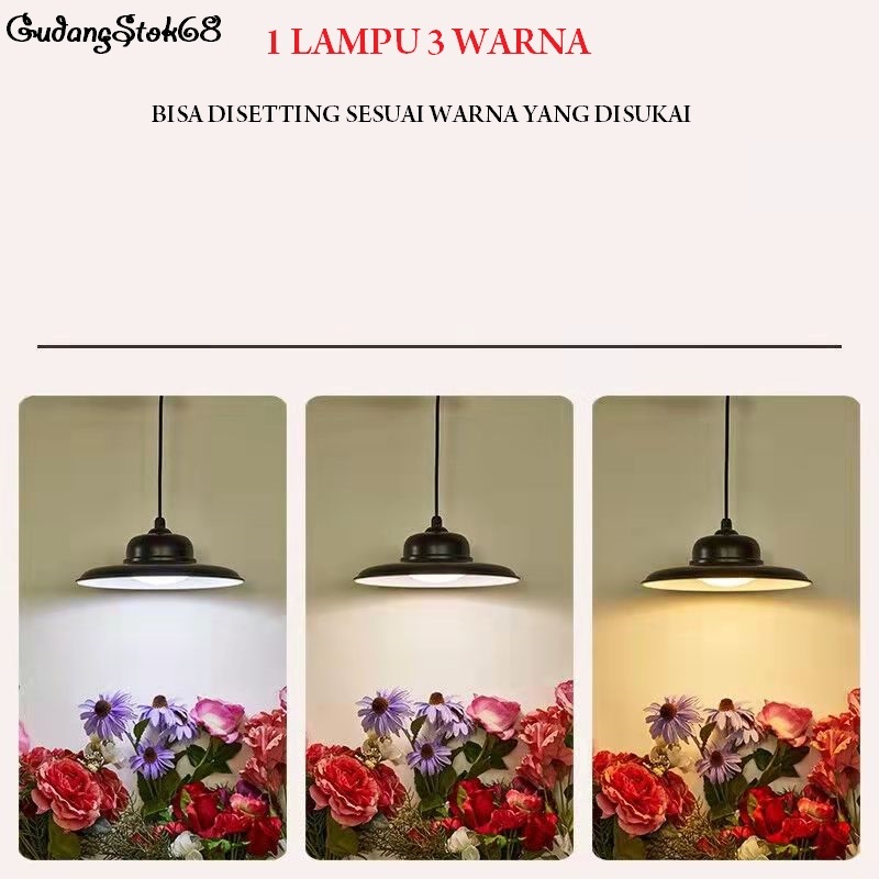 Jual LAMPU UFO LED Solar Light Lampu Panel Surya LED Lampu Solar Indoor Outdoor | Shopee Indonesia
