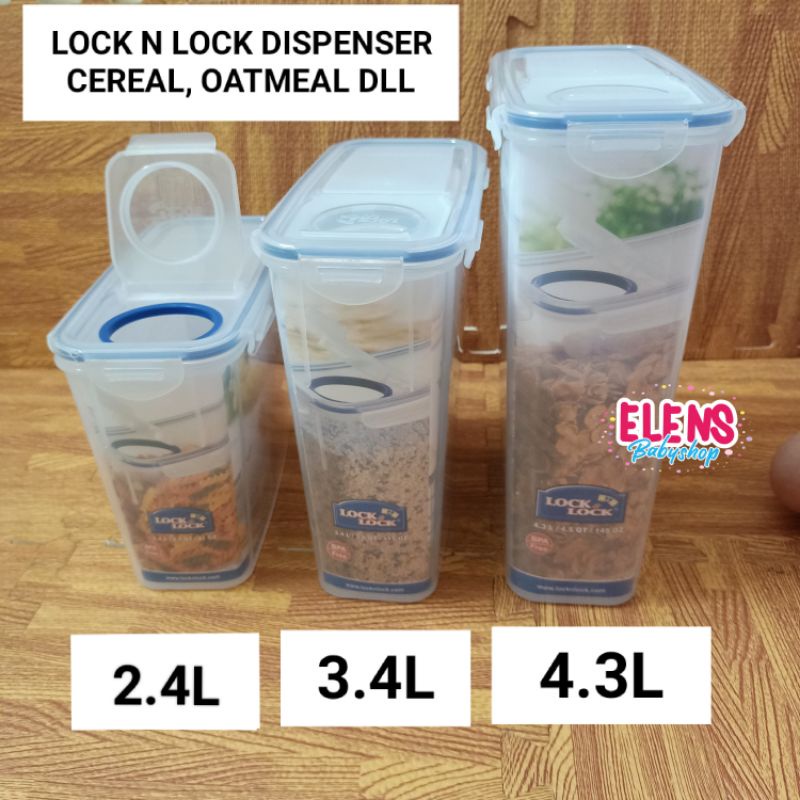 Jual Lock n Lock container makanan dispenser cereal oatmeal | Shopee ...