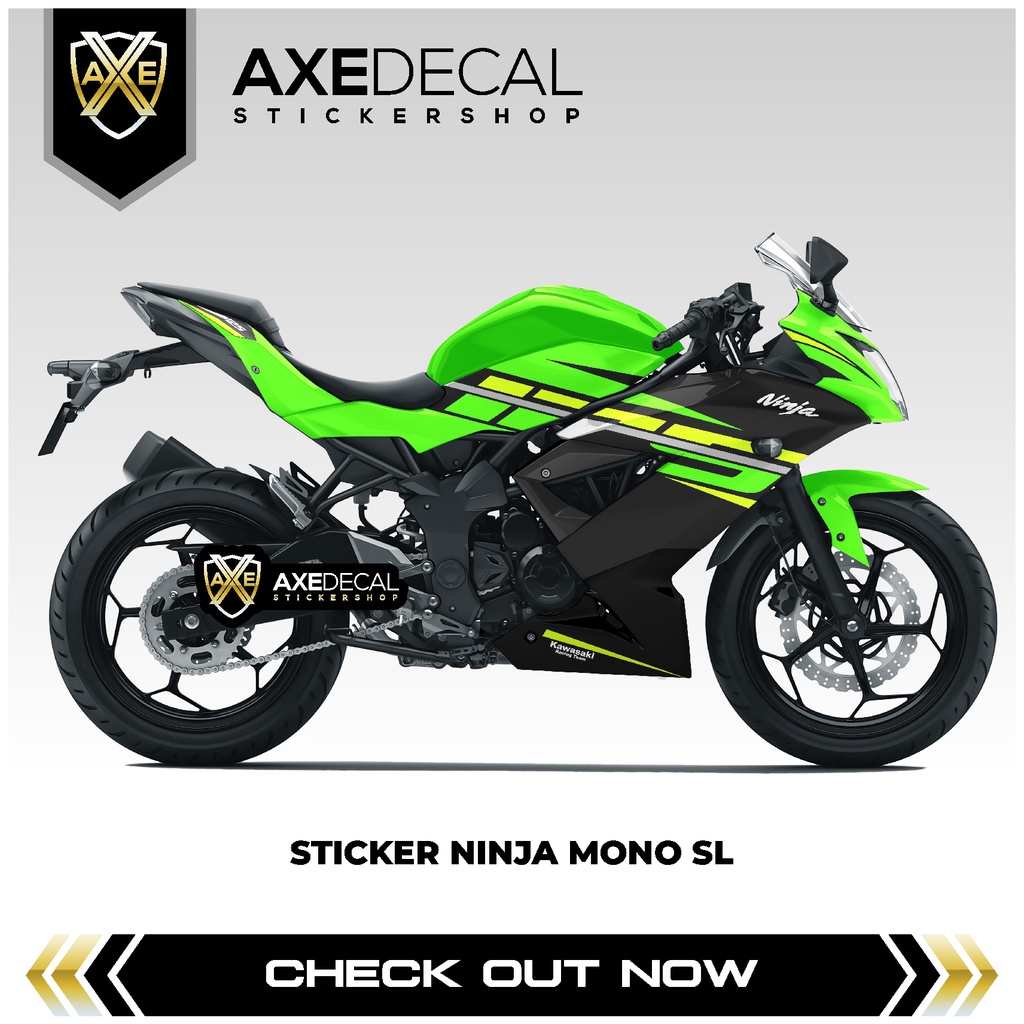Jual Striping Ninja Mono SL / Stiker Motor Kawasaki Ninja Mono Desain ...