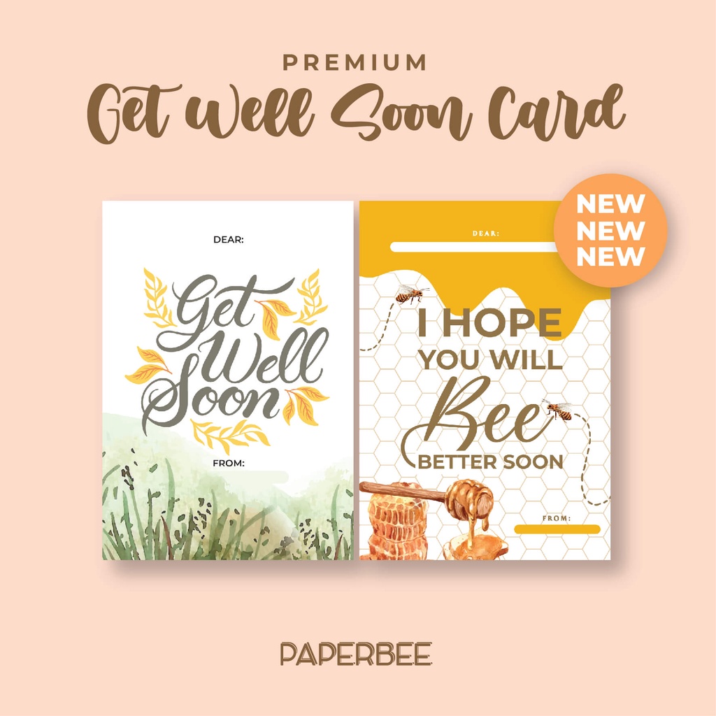 Jual Kartu Ucapan Get Well Soon / Greeting Card Get Well Soon / GWS ...