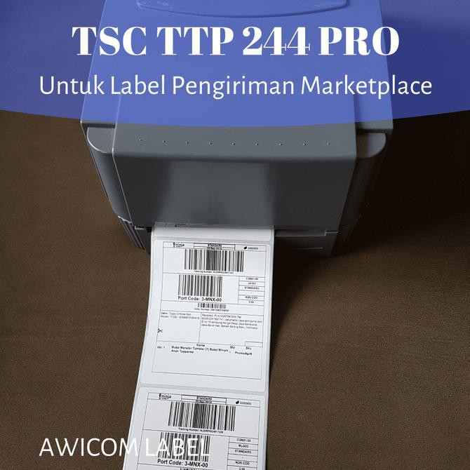 Jual Printer Label Barcode Thermal Tsc Ttp-244 Pro Original | Shopee ...