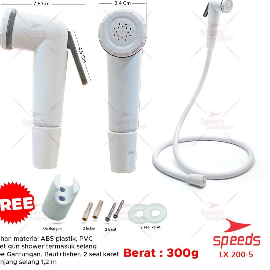 Jual New SPEEDS Shower Mandi Jet Shower Kloset Toilet Closet Semprotan ...