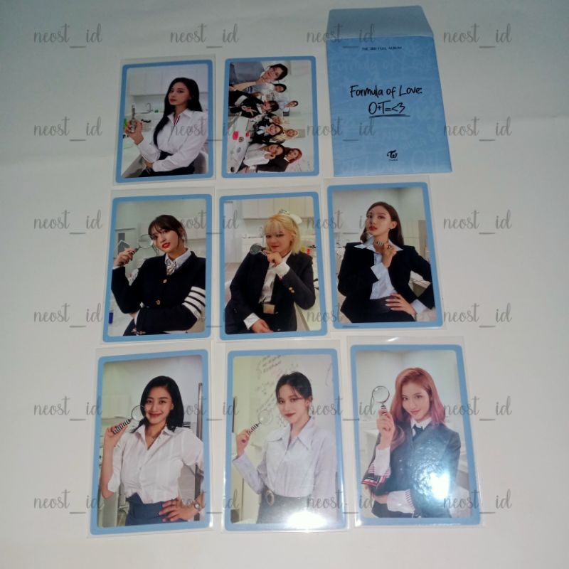 Jual Photocard PC Twice Formula Of Love FOL POB Pre Order Benefit Blue Ver Scientist Jeongyeon ...