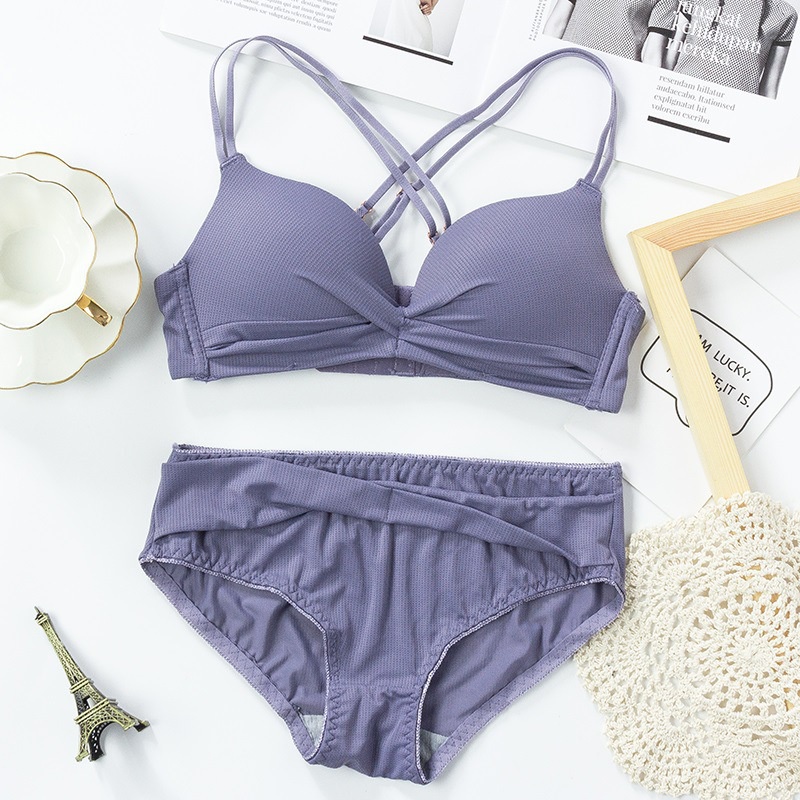 Jual Fairygirl.id Set Bra+celana dalam BH Premium Push Up Tanpa Kawat Pakaian Dalam Wanita Motif ...