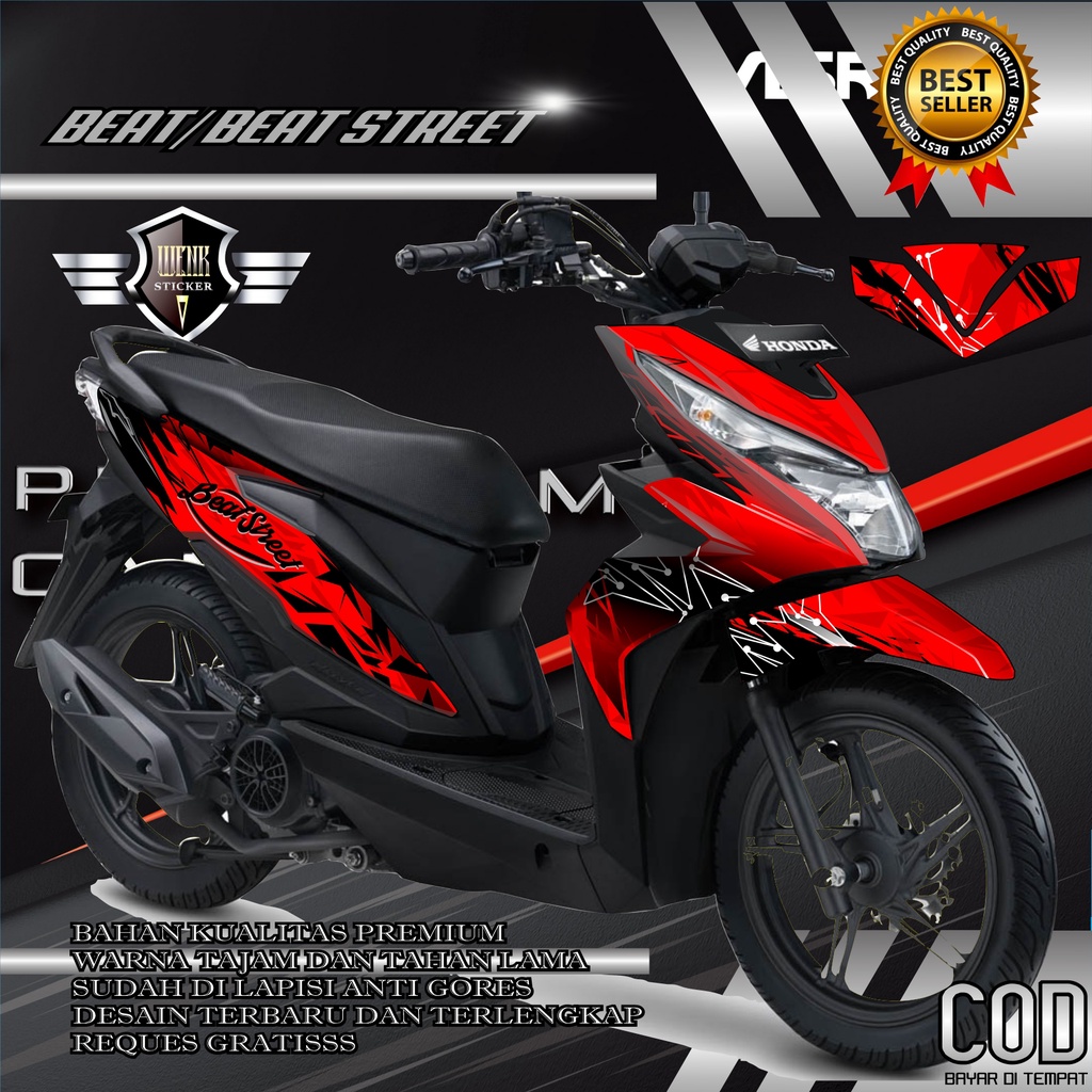 Jual STRIPING DECAL STICKER BEAT / BEAT STREET ABSTRAK KEREN | Shopee ...
