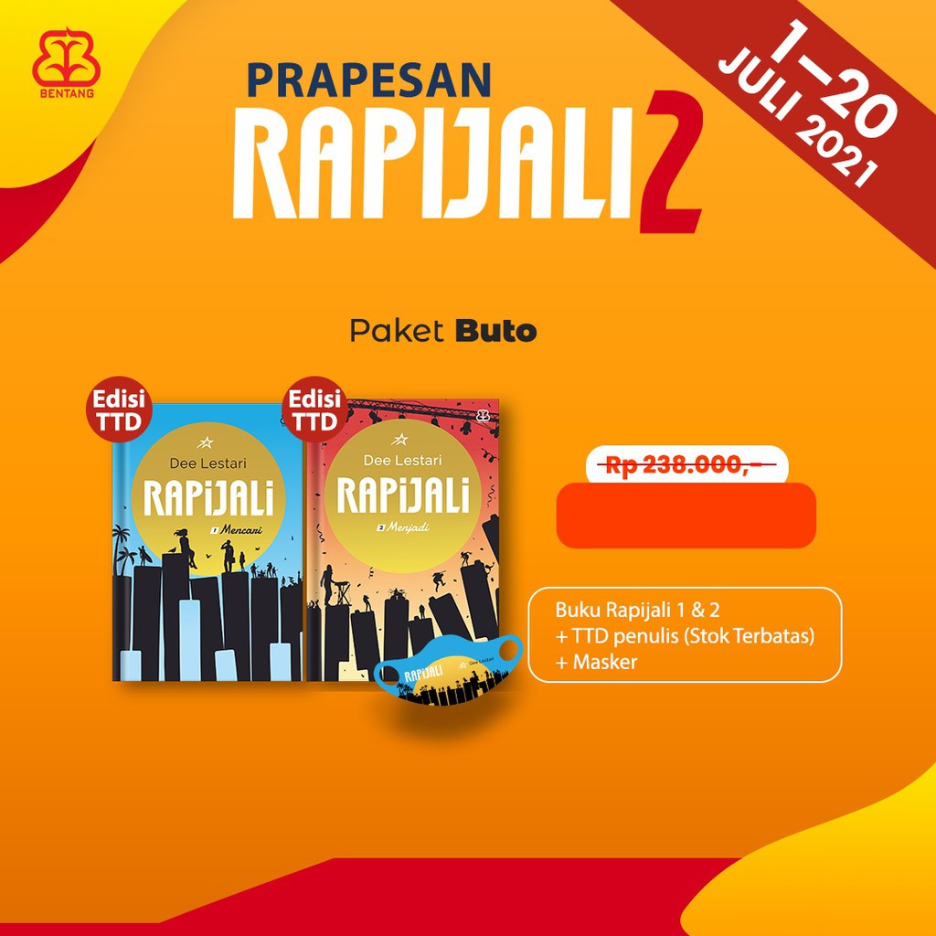 Jual Rapijali 2 : Menjadi - Dee Lestari | Shopee Indonesia