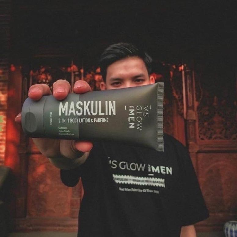 Jual MASKULIN MS GLOW FOR MEN 2 in 1 BODY LOTION & PARFUM (KODE C0794 ...