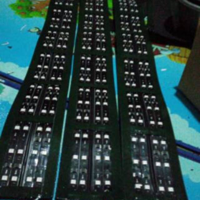 Jual Lampu LED Strobo RGB panjang 140cm 4 baris 12volt PCB hitam ...