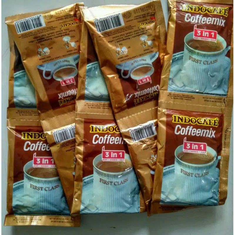 Jual kopi indocafe coffeemix 3 in 1 renceng renteng rencengan isi 10 ...