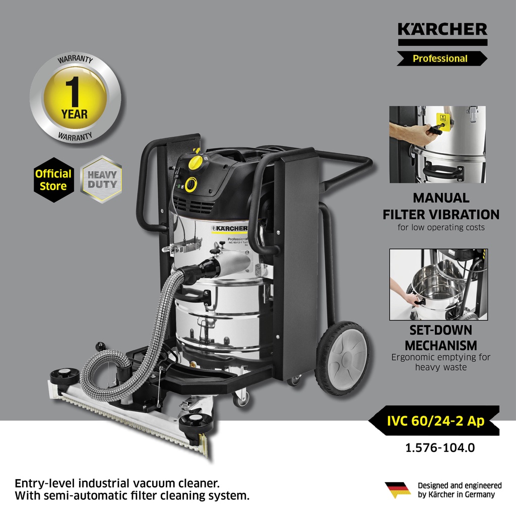 Jual Karcher IVC 60/24-2 Ap *EU Industrial Vacuum Cleaner | Shopee ...