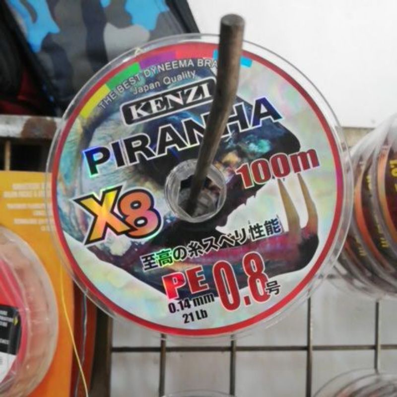 Jual Senar pancing PE piranha x8 100m connecting chat ukuran | Shopee Indonesia