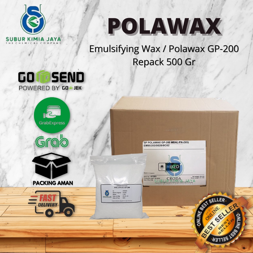Jual Polawax GP 200 / Emulsifying Wax / E wax 500 gr | Shopee Indonesia