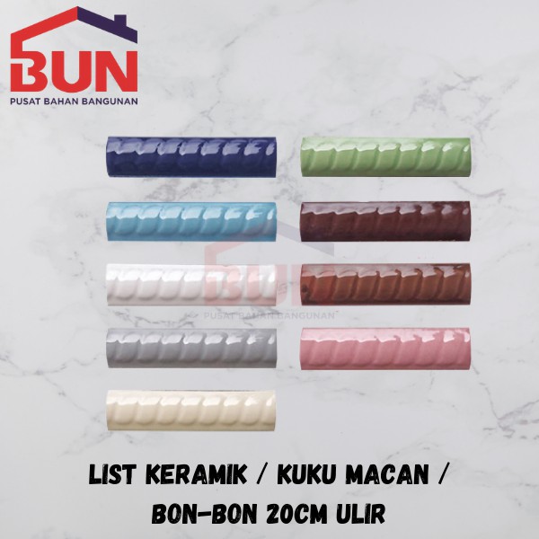 Jual LIST KERAMIK ULIR / KUKU MACAN / BON-BON 20CM | Shopee Indonesia