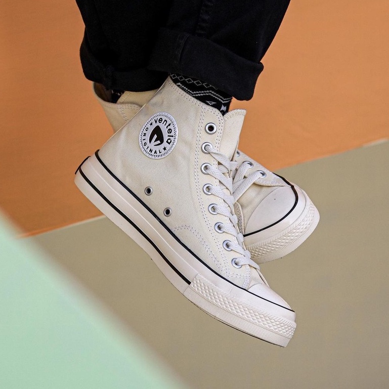 Jual SEPATU VENTELA BTS HIGH CREAM ORIGINAL | Shopee Indonesia