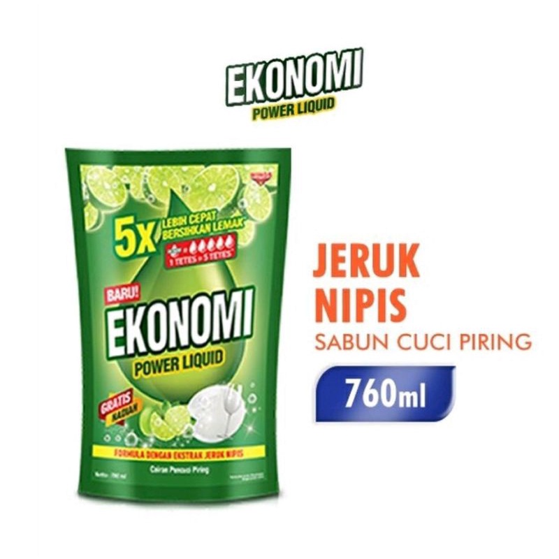 Jual EKONOMI sabun cuci piring 780ml free antis sachet | Shopee Indonesia