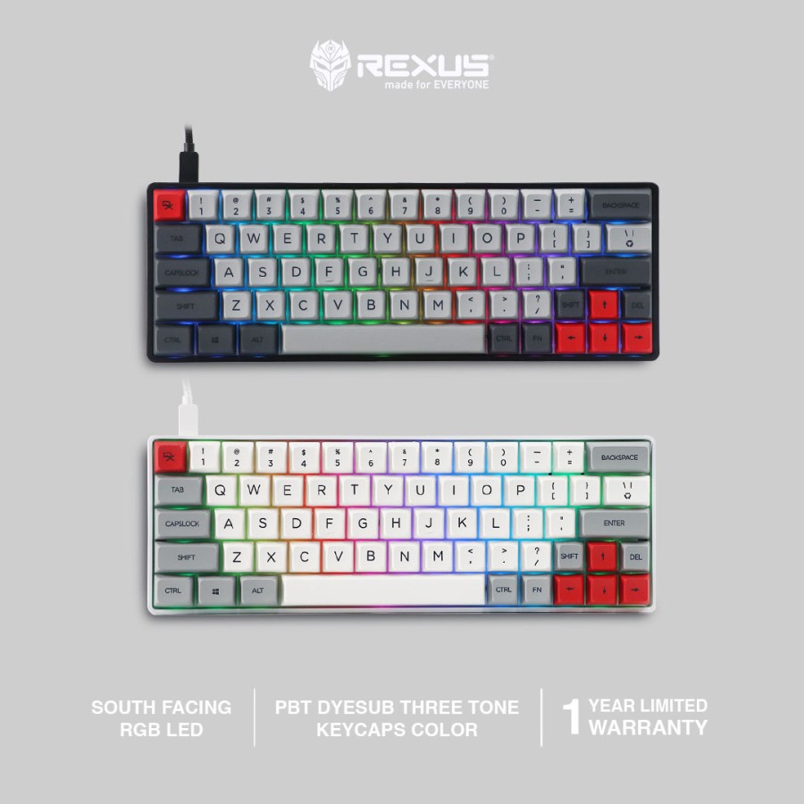 Jual Rexus Keyboard Gaming Mechanical Daxa M64 / M-64 Classic | Shopee Indonesia