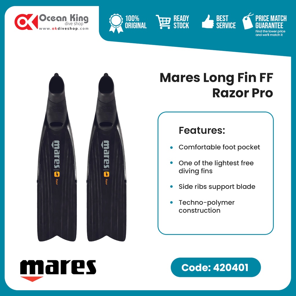Jual Long Fin Mares FF Razor Pro | Shopee Indonesia