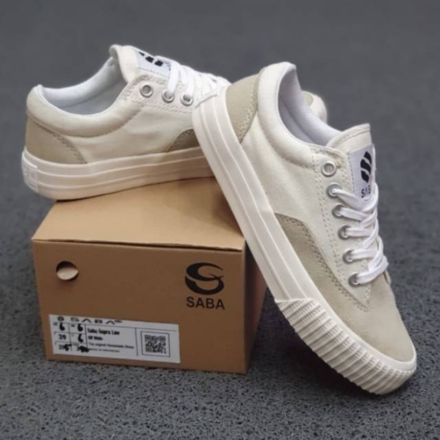 Jual SEPATU SABA SUPRA CREAM ORIGINAL INDONESIA | Shopee Indonesia