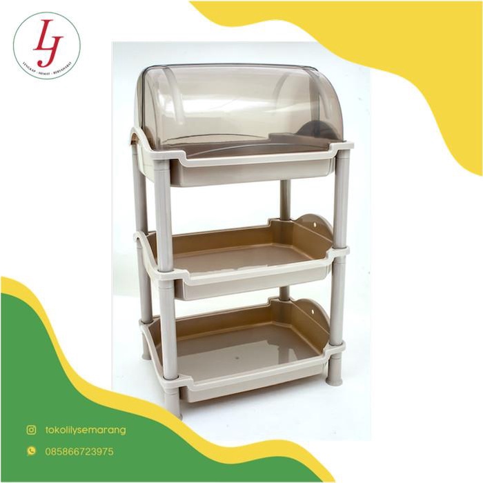 Jual Tempat Roti / Bread Case Dengan Rak Delish 017 | Shopee Indonesia