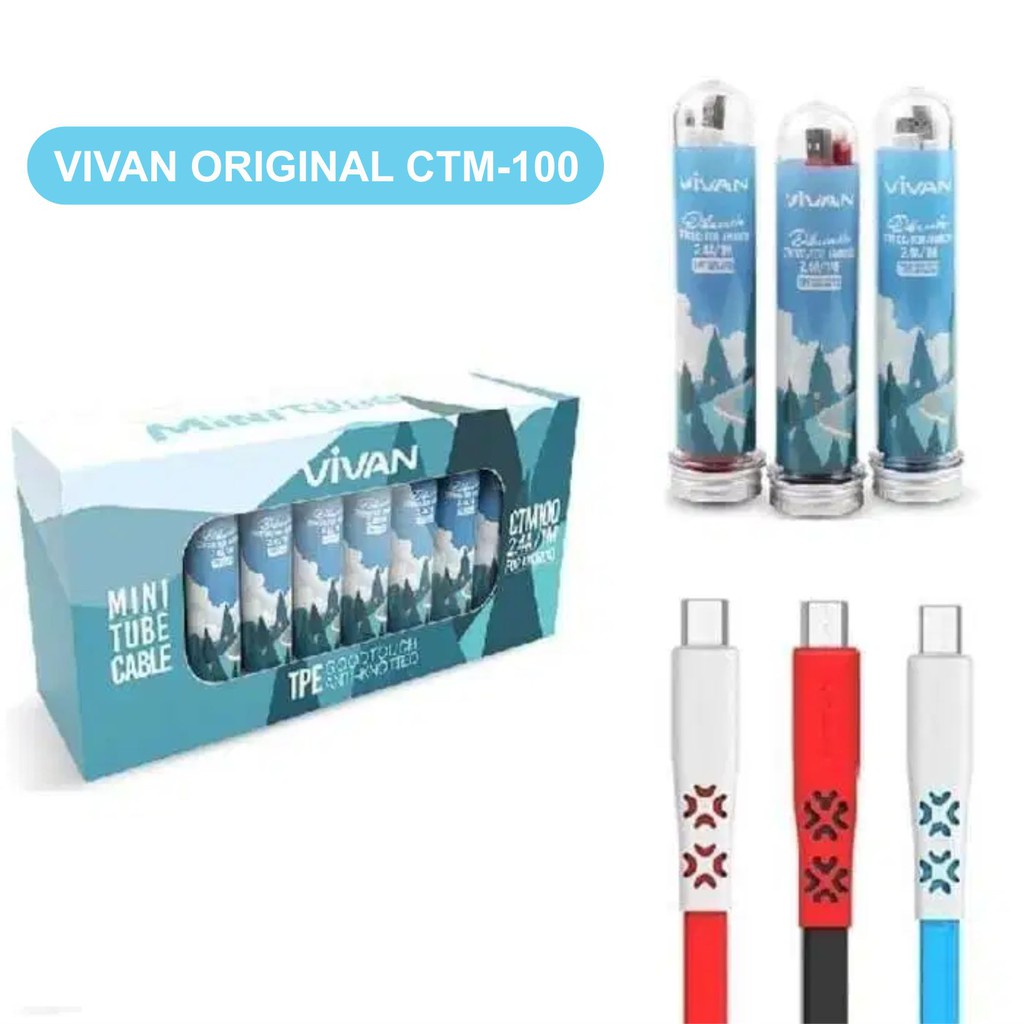 Jual Kabel Data Vivan CTM-100 Original Micro USB | Shopee Indonesia
