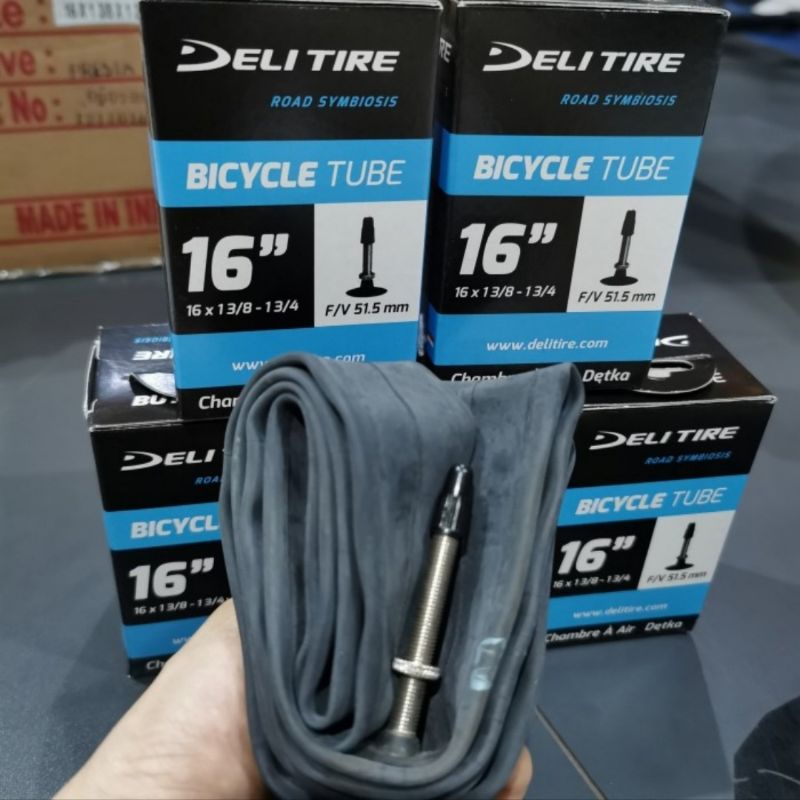 Jual BAN DALAM DELI TIRE 16 X 1 3/8 349 PRESTA 51.5MM SELI ORIGINAL | Shopee Indonesia