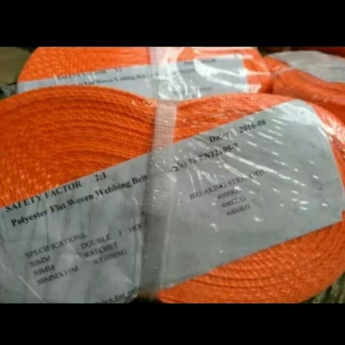 Jual (B2T)TALI RATCHET SANDS WEBBING SLING BEL POLYESTER 5 TON X 5 ...