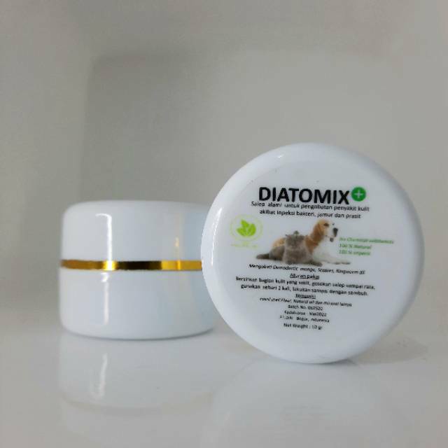 Jual Diatomix obat salep kulit jamur dan parasit kucing dan anjing 10gr | Shopee Indonesia