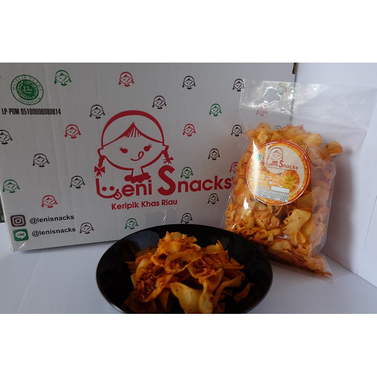 Jual Leni Snacks Keripik Singkong Pedas Merah | Shopee Indonesia