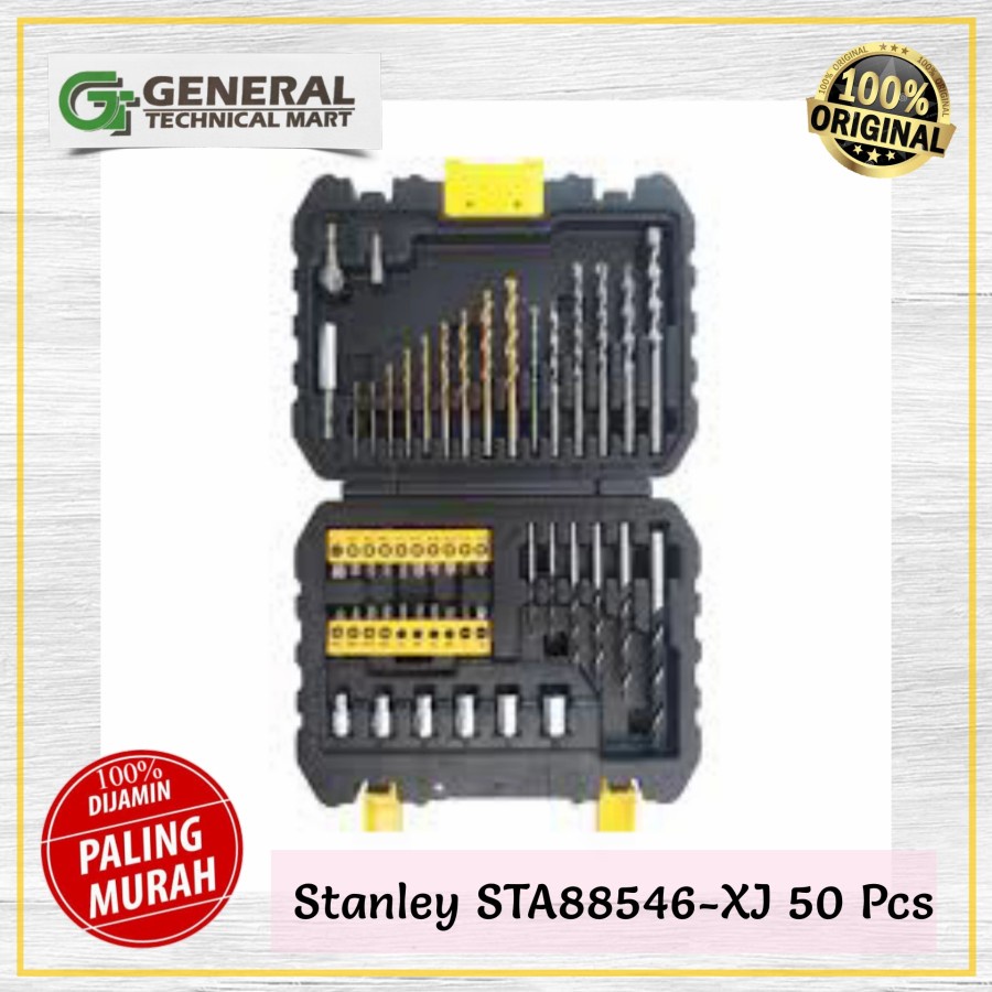Jual Mata Bor Mata Obeng Set Stanley STA88546-XJ 50 pcs Accessories Set ...